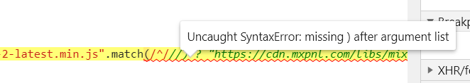 What Causes SyntaxError On Live Web Sites CatchJS